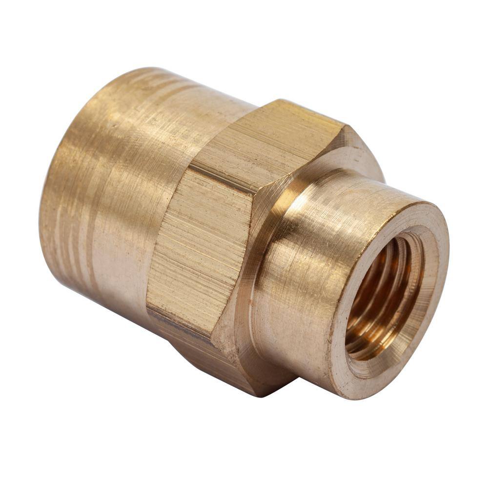 LTWFITTING 1/2 in. FIP x 1/4 in. FIP Brass Pipe Reducing Coupling ...