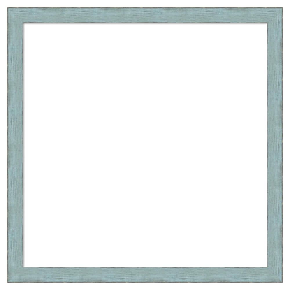 Amanti Art Sky Blue Rustic 26 in. x 26 in. Wood Framed Dry Erase ...