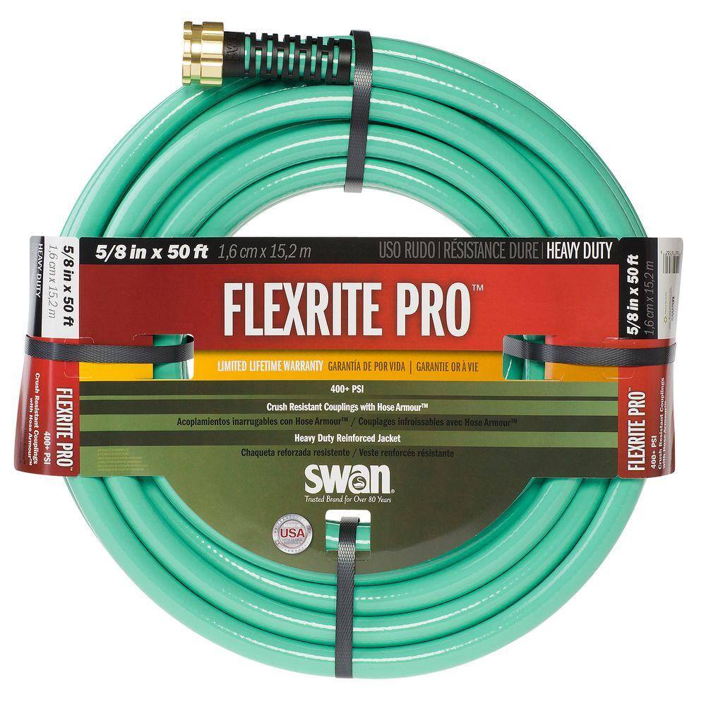 Swan FlexritePro 5 8 In X 50 Ft Heavy Duty Garden Hose CSNFXP58050