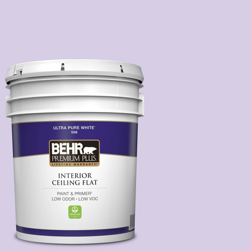 BEHR PREMIUM PLUS 5 gal. #640A-3 Potentially Purple Ceiling Flat ...