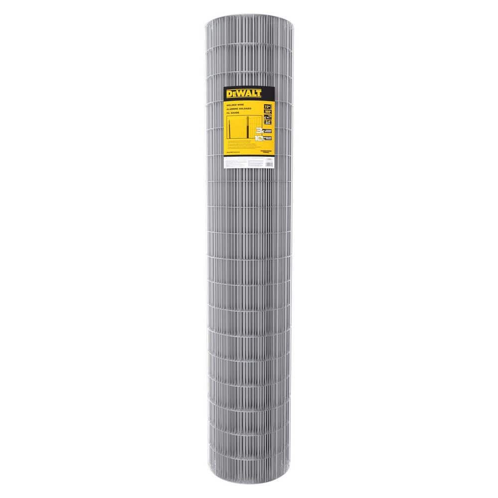 DEWALT 72 in. x 100 ft. 14 Gauge 2 in. x 4 in. Mesh Galvanized Steel ...