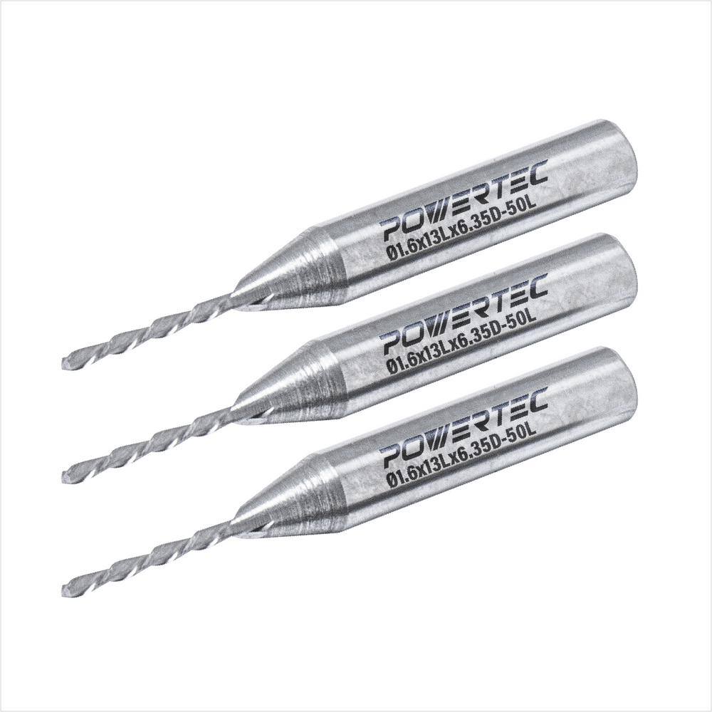 ‎POWERTEC 1/16 in. x 1/4 in. Shank Down Cut Tungsten Carbide Spiral ...