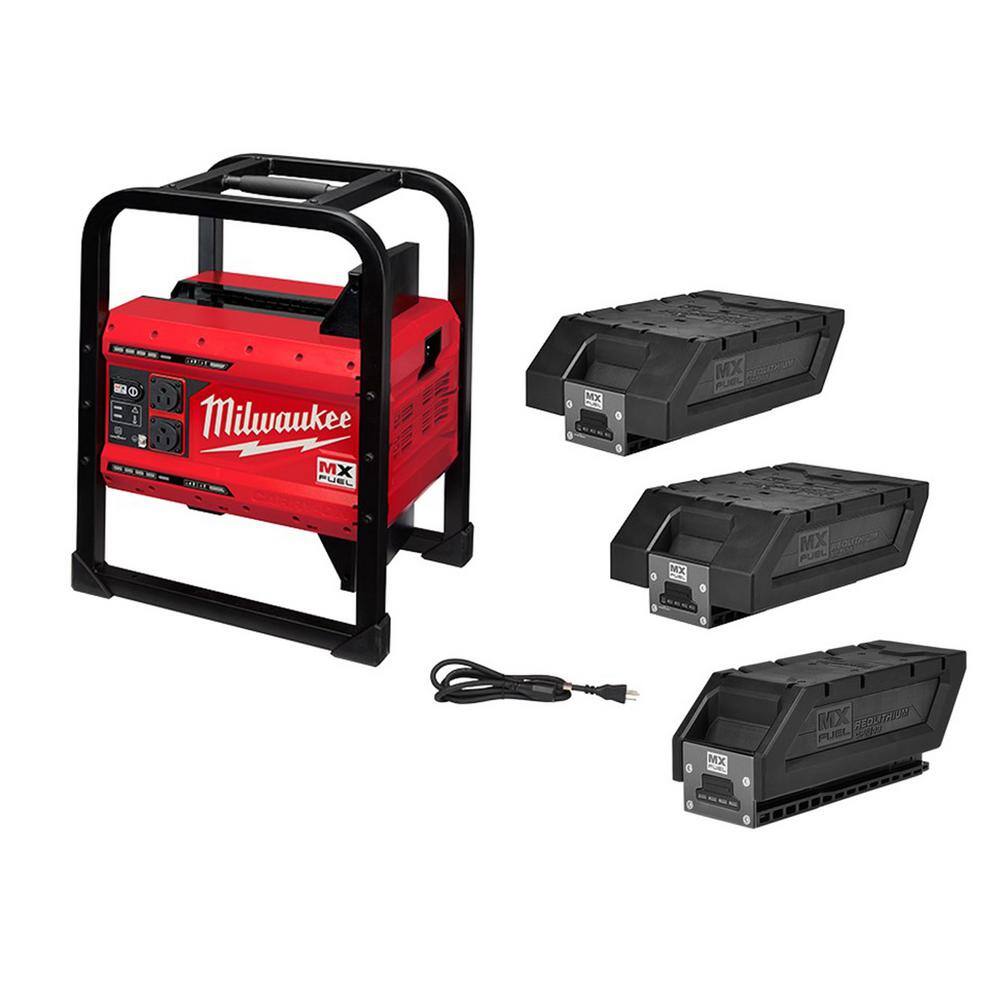 Milwaukee MX FUEL 3600-Watt/1800-Watt Push Start Portable Battery ...