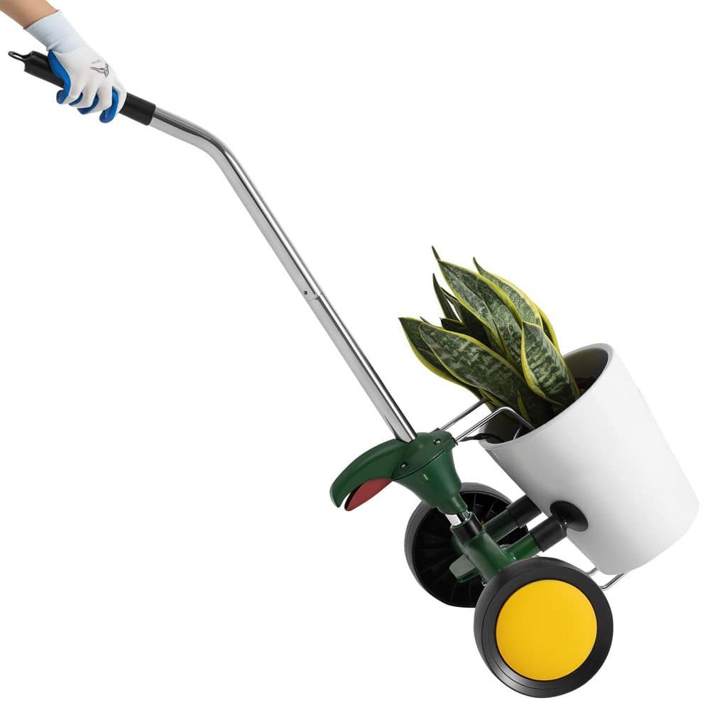 VEVOR Garden Pot Mover, Heavy Duty Dolly with Adjustable Arm, 143lbs ...