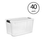 Sterilite 66-Qt. Clear View Latch Box Storage Tote Container-(48 Pack ...