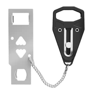 WINSOON Swing Bar Silver Security Door Guard Hinged Bar Door Lock Latch ...