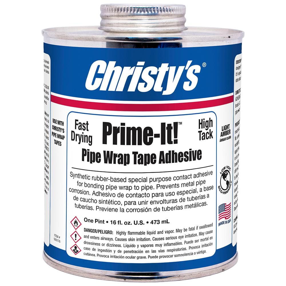 Christy's Prime it 16 oz. Amber, Plastic or Metal Pipe Wrap Tape ...