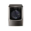 LG SIGNATURE 9.0 Cu. Ft. Vented SMART Electric Dryer in Black Stainless ...