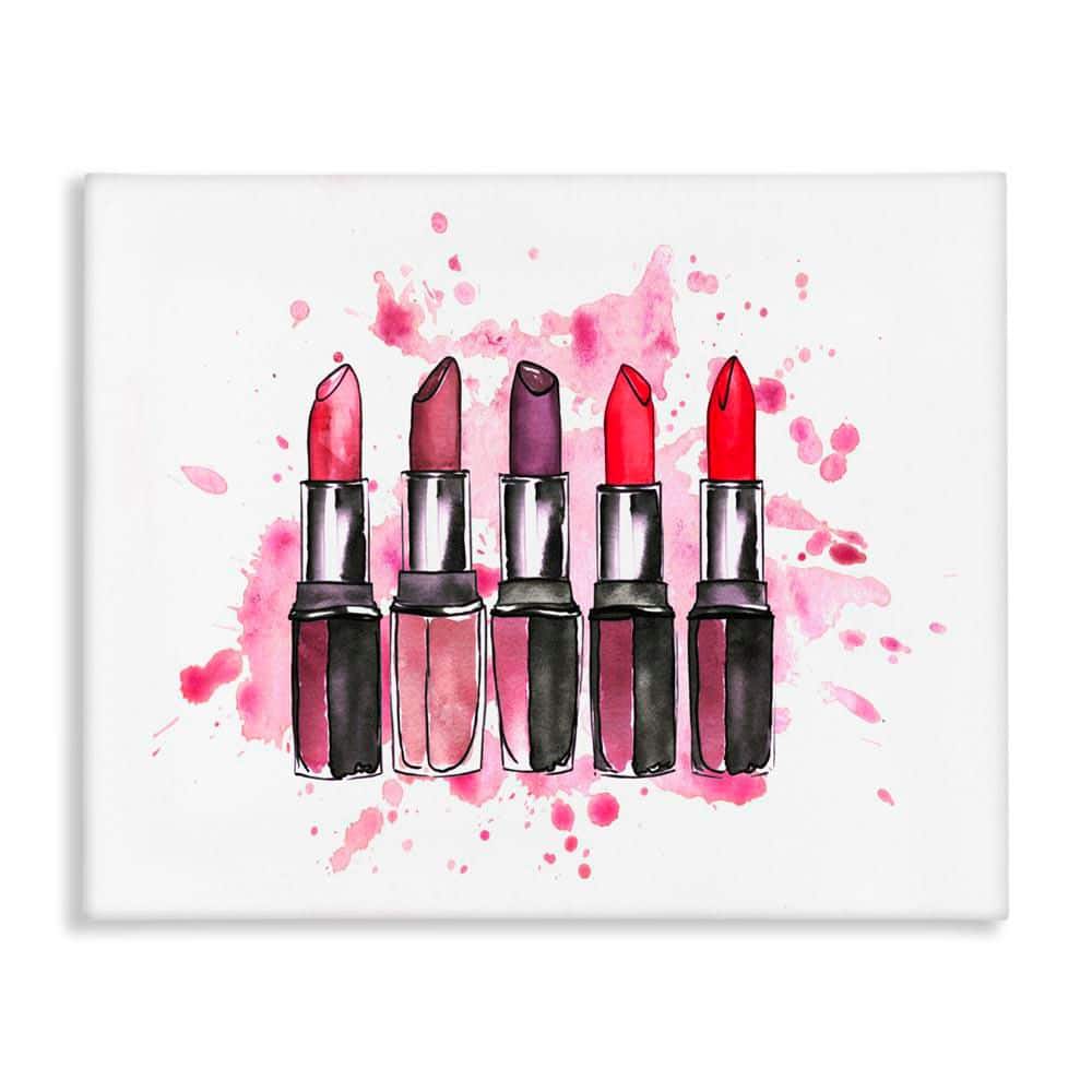 Stupell Industries Modern Splatter Lipstick by Svetlana Aleynikova ...