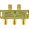 GE Gold Plated 4-Way Coaxial Cable Splitter in Gold 33527 - The Home Depot