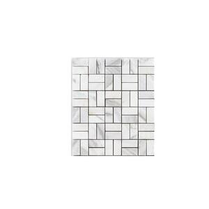Jeffrey Court Take Home Tile Sample - Frappe Venato White 4 in. x 4 in ...
