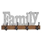 Mascot Hardware 27 in. L Satin Nickel Round Ball Tipped 5-Hooks on ...