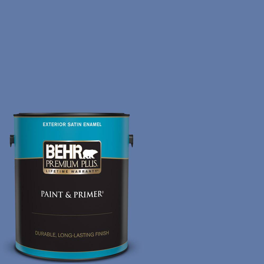 BEHR PREMIUM PLUS 1 gal. #M540-6 Miracle Elixir Satin Enamel Exterior ...