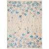 Nourison Tranquil Ivory 5 ft. x 7 ft. Floral Modern Area Rug 484826 ...