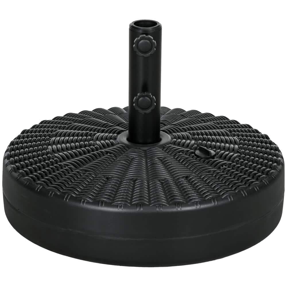 ToolCat 20 in. Black HDPE Fillable Patio Umbrella Base Stand with ...