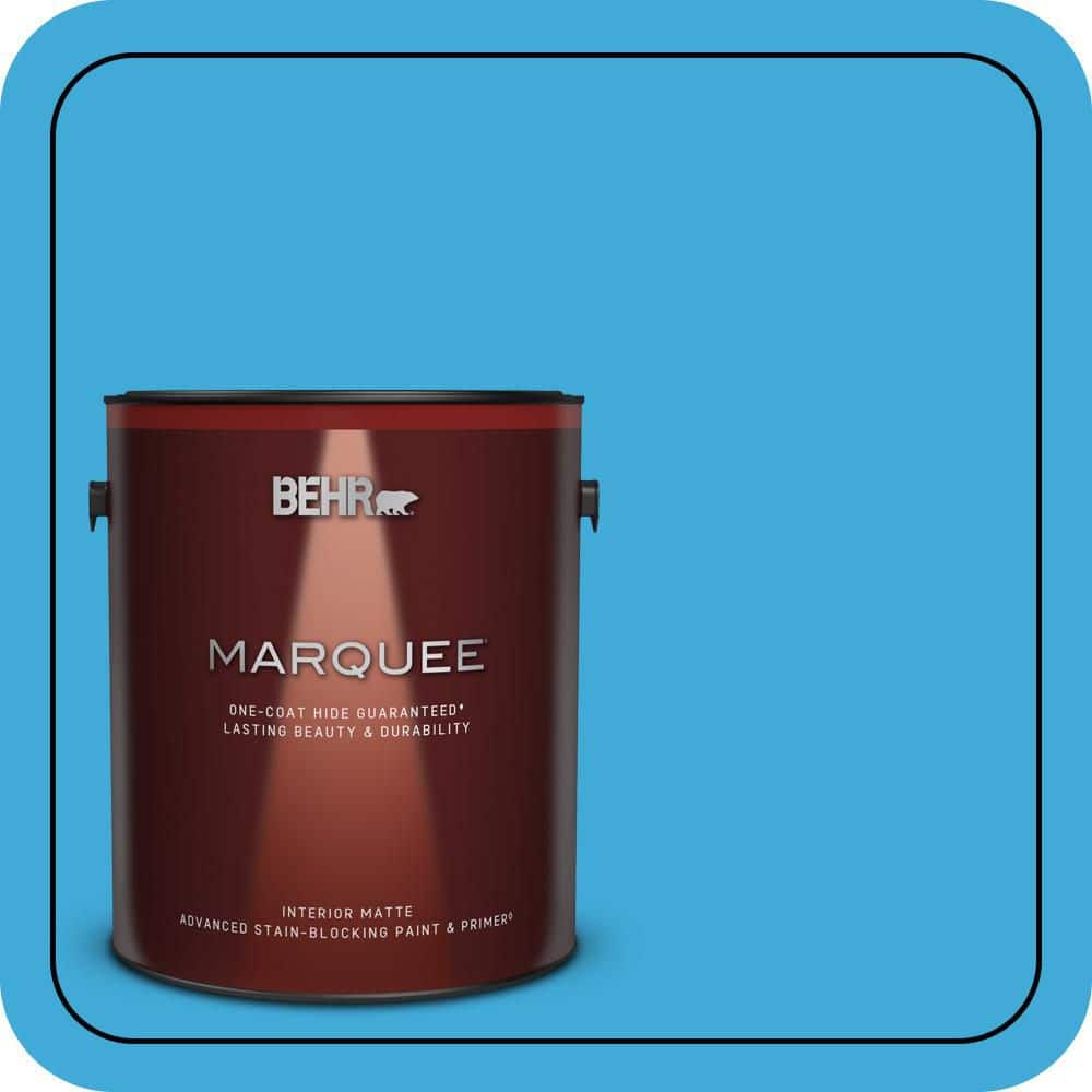 BEHR MARQUEE 1 gal. #550B-5 Windjammer Matte Interior Paint & Primer ...