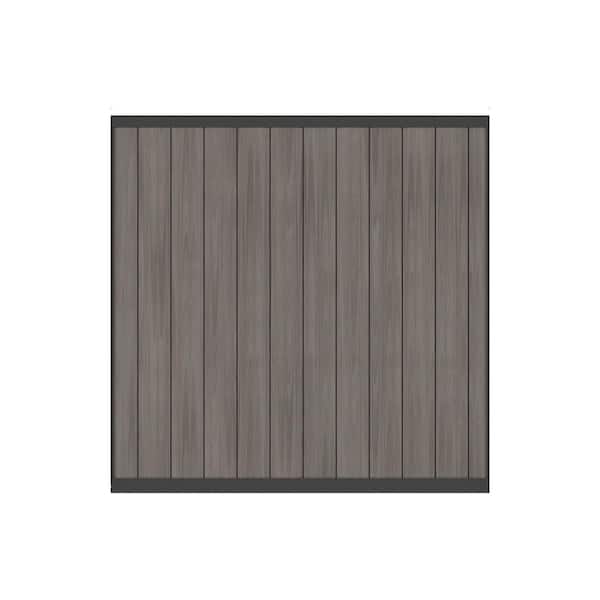 NewTechWood UltraEasy 6 ft. x 6 ft. Argentinian Silver Gray Composite ...