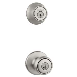 Reviews for Kwikset Tylo Satin Nickel Door Knob Combo Pack Featuring ...