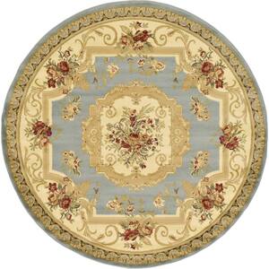 Unique Loom Versailles Henry Light Blue 2' 2 x 3' 0 Area Rug 3129893 ...