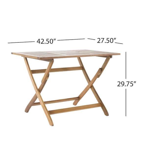 Acacia Wood Folding Dining Table