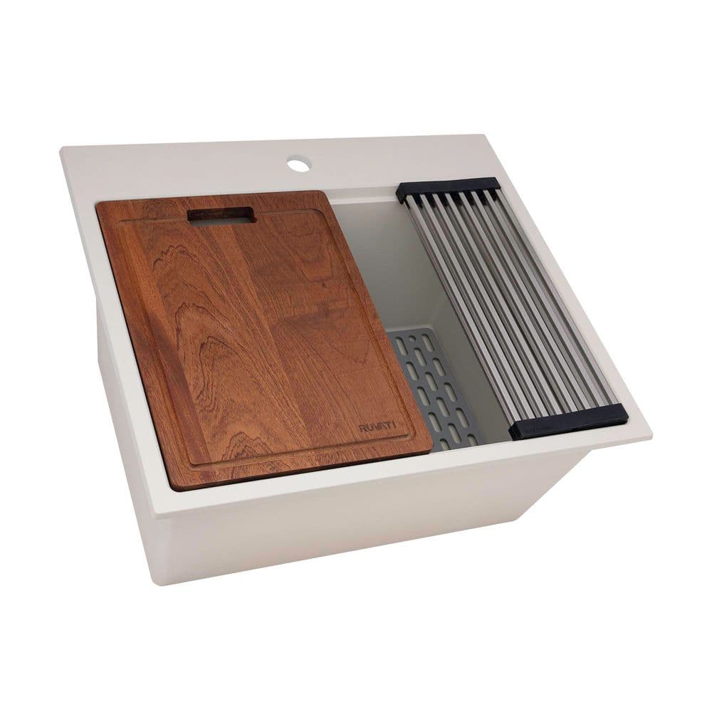 Reviews for Ruvati Epiroc 33 in. Drop-in Single Bowl Utility Sink in ...