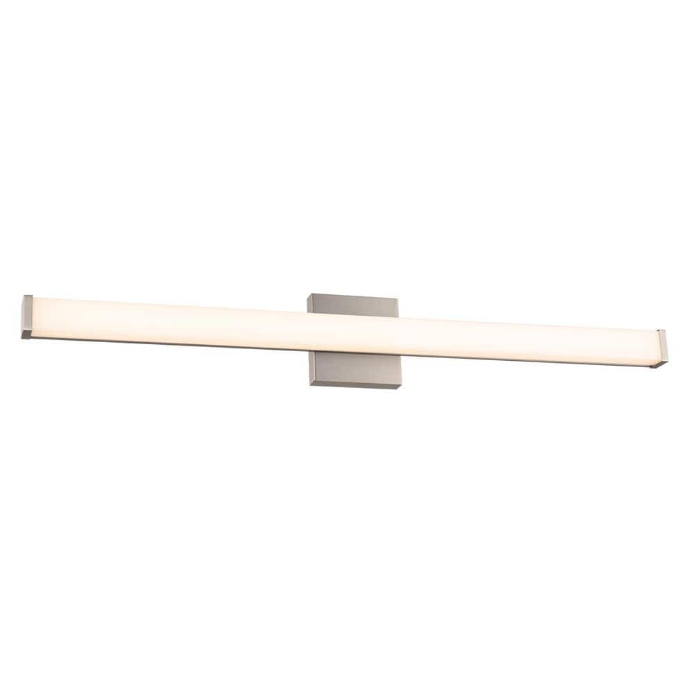 WAC LIMITED Slim 36 in. 1 Light Selectable 5CCT Brushed Nickel LED ...