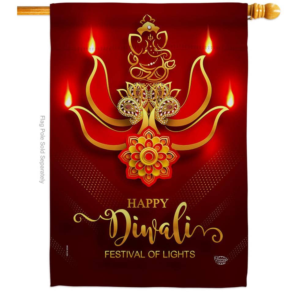 Ornament Collection 28 in. x 40 in. Festival of Lights Celebration ...