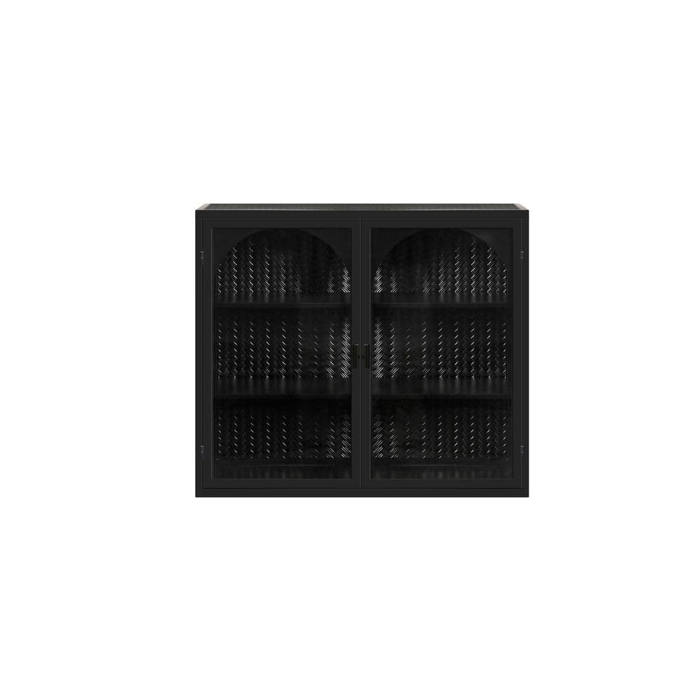 27.6 in. W x 9.1 in. D x 23.6 in. H Bathroom Storage Wall Cabinet With ...