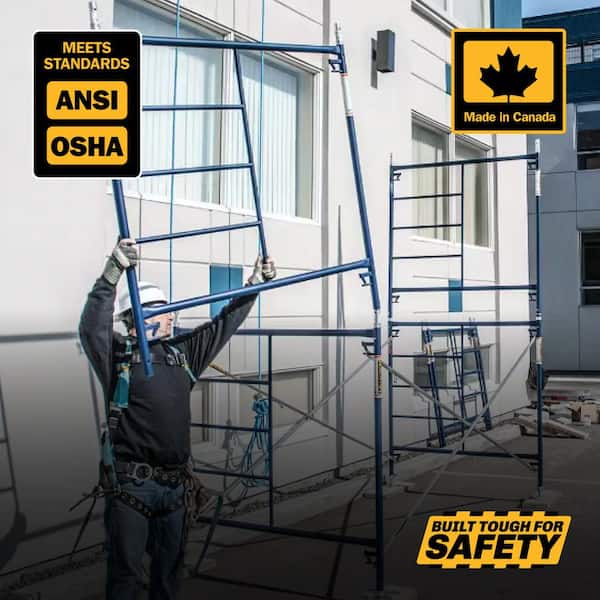 MetalTech Saferstack Scaffold Section, 1-Story Scaffolding Frame Set ...