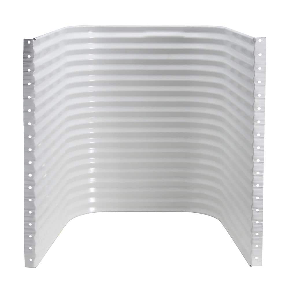 SHAPE PRODUCTS 50 in. W x 36 in. D x 48 in. H White Steel Egress Window ...