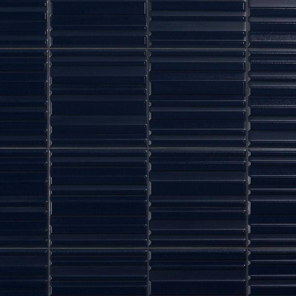 Ivy Hill Tile Newcastle Blue 7.87 in. x 15.74 in. Matte Ceramic Wall ...