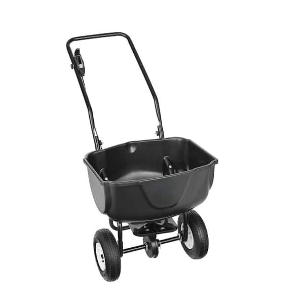 SVOPES 60 LB. Broadcast Spreader with 8in. Wheels, Steel Walk-Behind ...