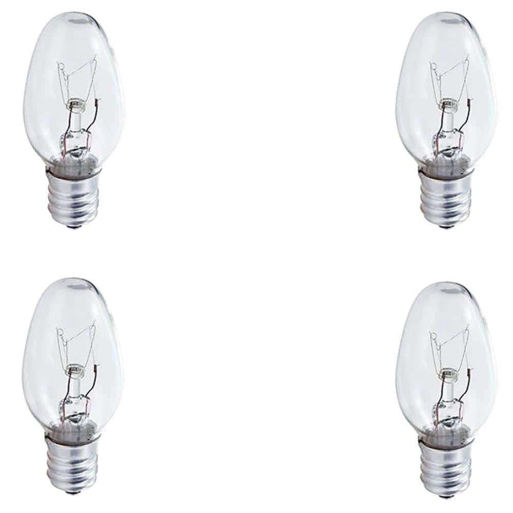 Philips 4-Watt C7 Incandescent Night Light Bulb (4-Pack) 415422 - The ...