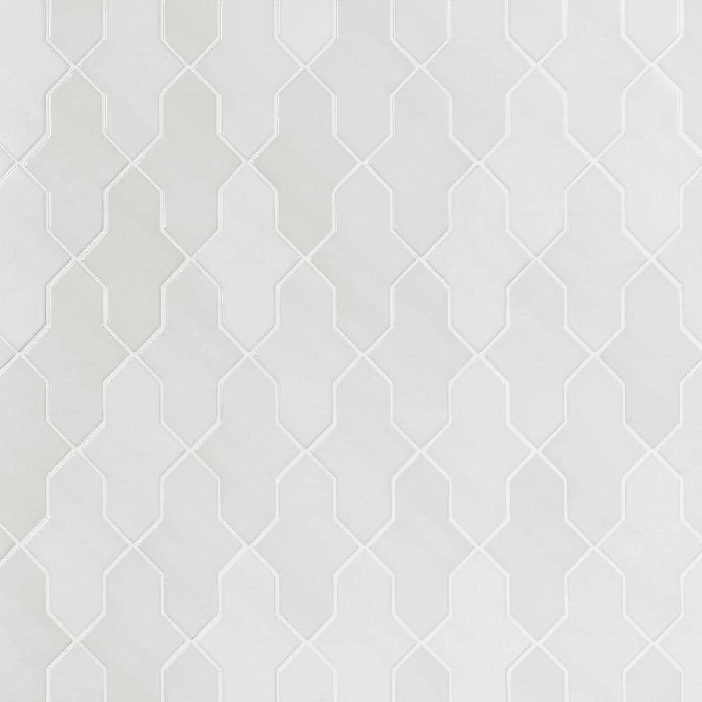 Ivy Hill Tile Tripoli Cruz White 4.84 in. x 8.46 in. Terracotta Look ...