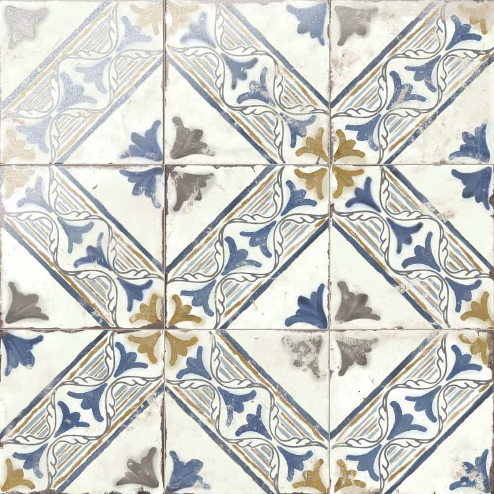 Merola Tile Magnolia Lina 8 in. x 8 in. Porcelain Floor and Wall Tile ...