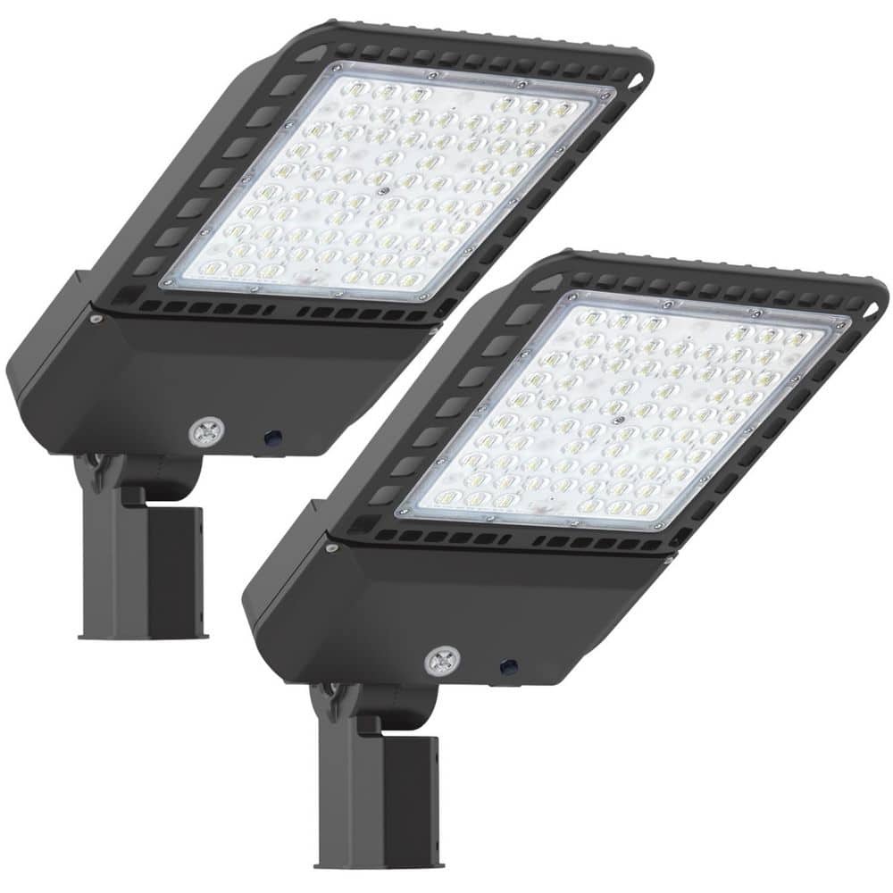 KOAOEIRS Outdoor Bronze 1500-Watt Equivalent Integrated LED 300-Watt ...