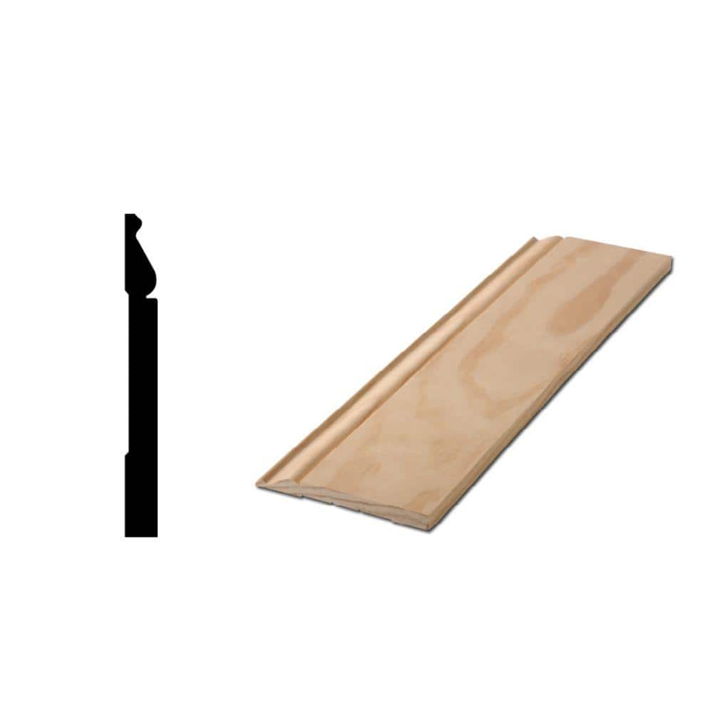 Woodgrain Millwork 163 9/16 in. x 5−1/4 in. Unfinished Solid Pine ...