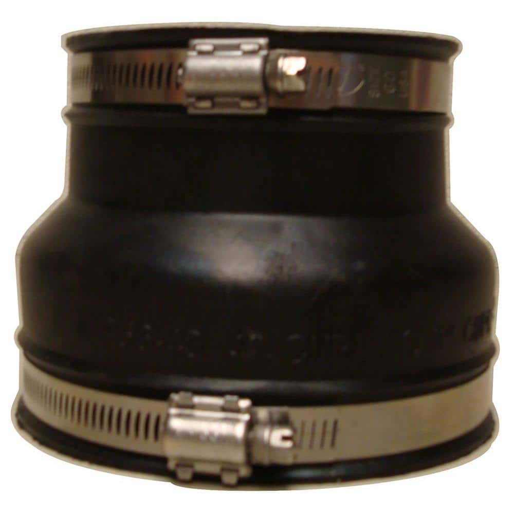 Mission Rubber 4 in. x 3 in. EPDM Rubber Coupling 1404029 - The Home Depot