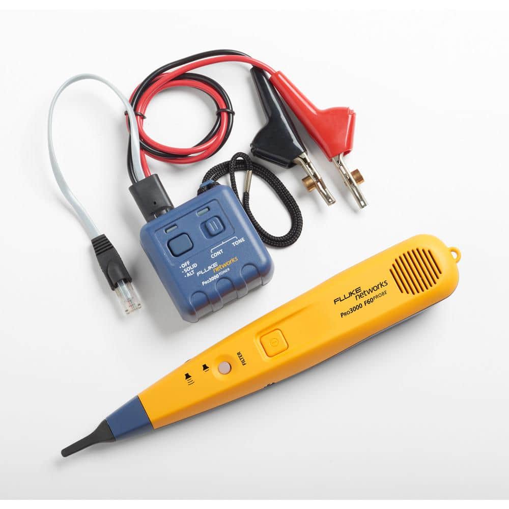 Fluke Networks PRO3000F60-KIT Analog Probe with 60Hz Filter and Tone ...