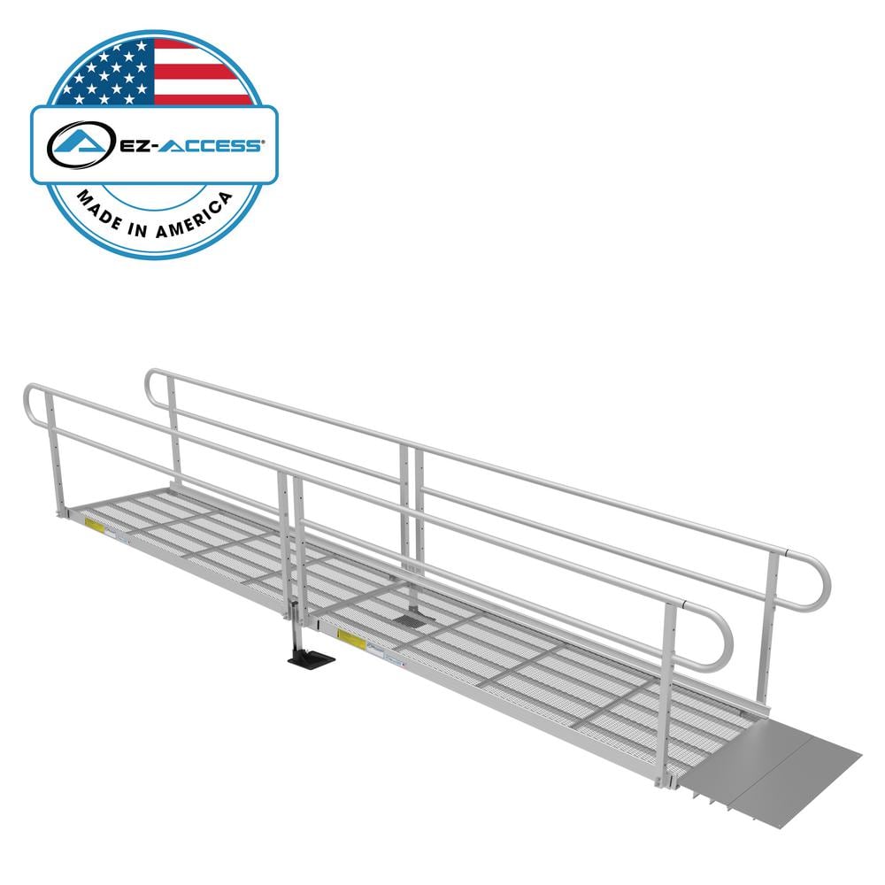 EZ-ACCESS PATHWAY 3G 16 ft. Wheelchair Ramp Kit with Expanded Metal ...