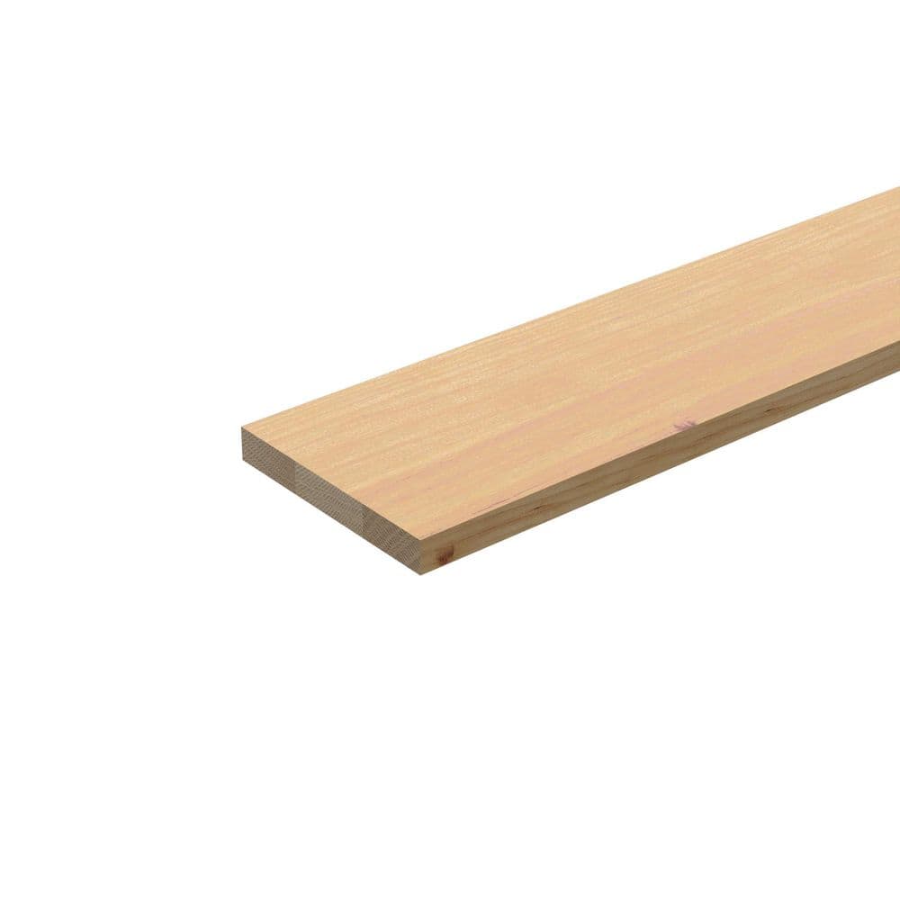 EVERMARK Stair Parts 48 in. x 7-1/2 in. x 3/4 in. Unfinished Pine Stair ...