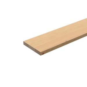 EVERMARK 48 in. x 11-1/2 in. x 1 in. Pine Stair Tread and 48 in. x 7-1/ ...