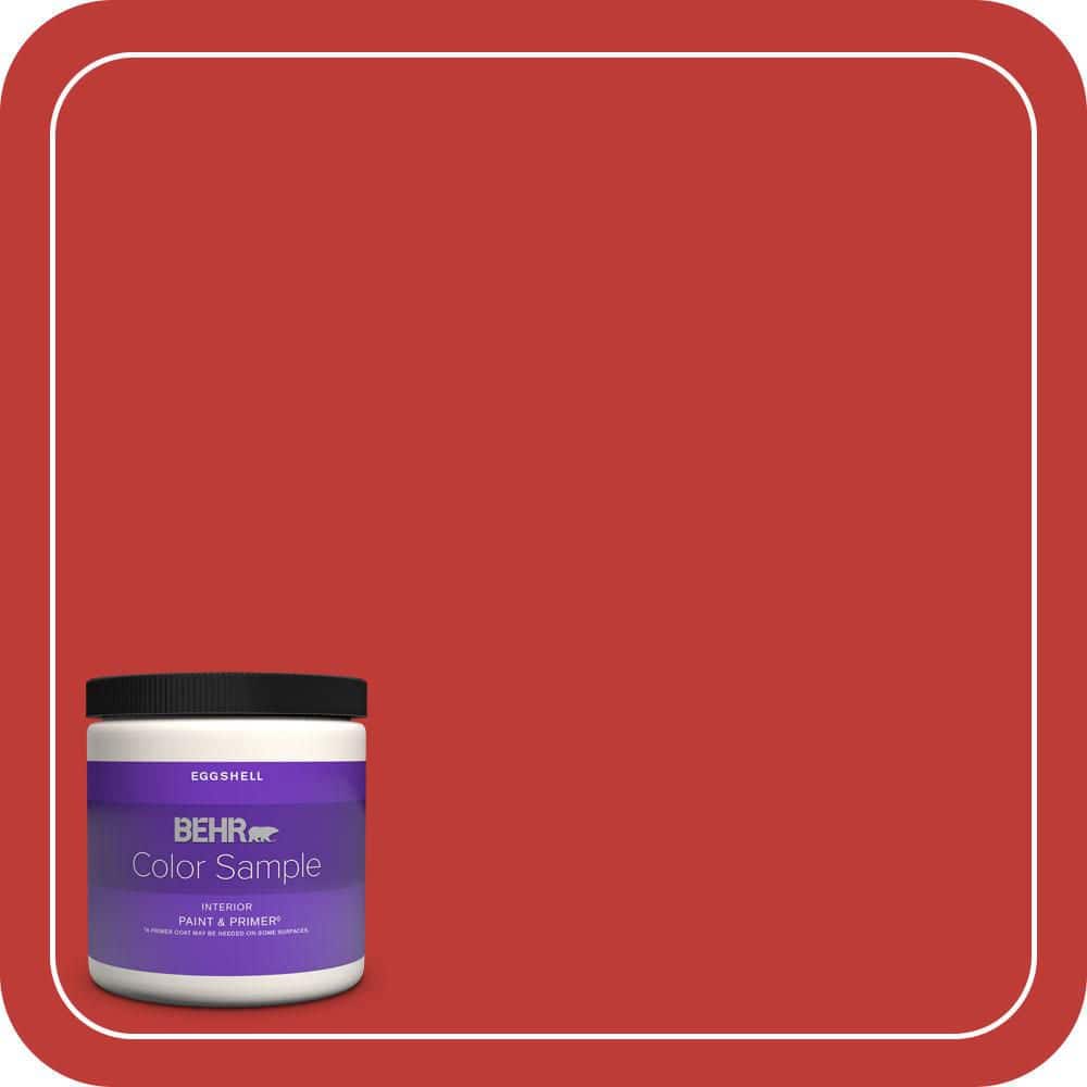 BEHR PREMIUM PLUS 8 oz. #P150-7 Flirt Alert Eggshell Enamel Interior ...