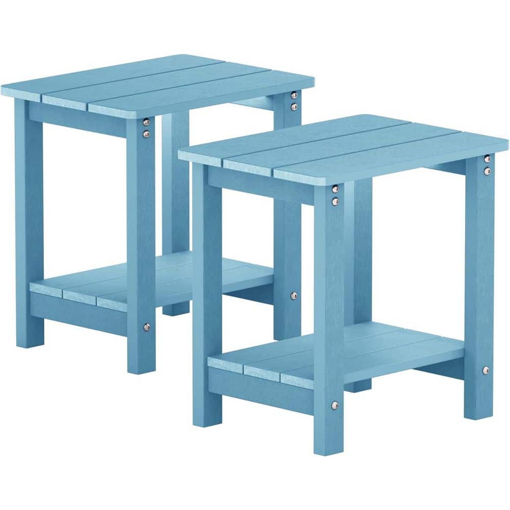 Mximu Blue Recyclable HIPS Plastic Outdoor Indoor Side Table with ...