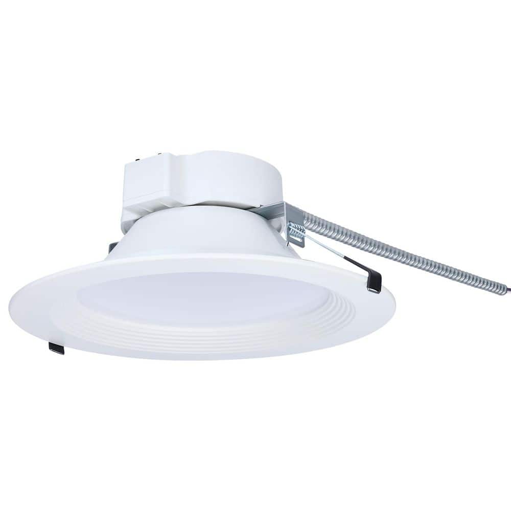 SATCO 10 in. 35W CCT Selectable Round LED Commercial Downlight Dual ...