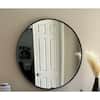 42 in. W x 42 in. H Round Metal Framed Wall Bathroom Vanity Mirror in ...