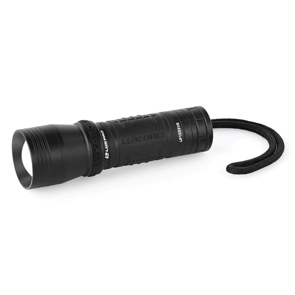 LUXPRO Focus 390 Lumens LED Handheld Flashlight with TackGrip LP1033V2 ...