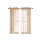 Window Elements Diamond Sheer Extra Wide 56 in. x 63 in. Polyester ...