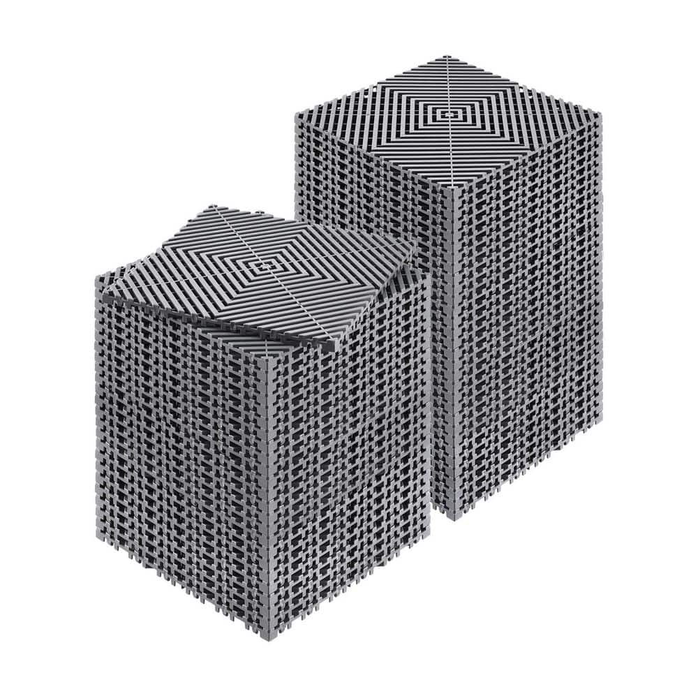 SKYSHALO Interlocking Drainage Mat 12in. x 12in. Interlocking Cushion ...