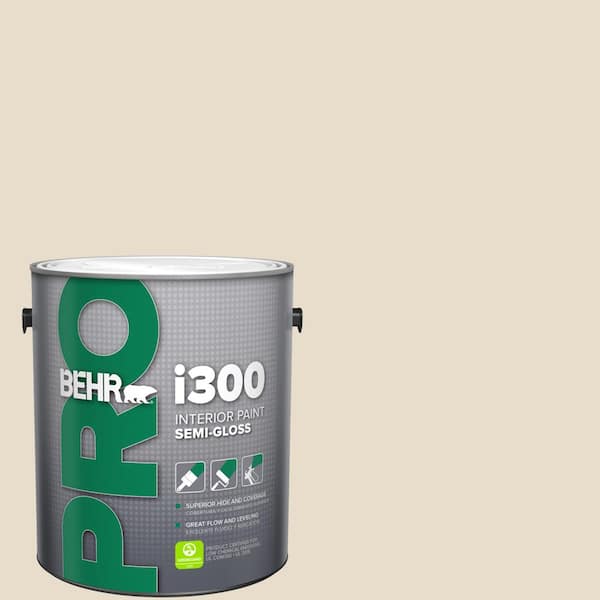 BEHR PRO 1 gal. #YL-W12 Antique White Semi-Gloss Interior Paint PR37001 ... BEHR PRO 1 gal. #YL-W12 Antique White Semi-Gloss Interior Paint PR37001 ...